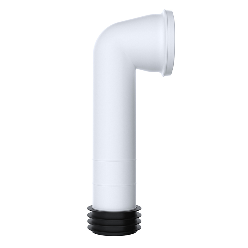90° Bend Long Tail WC Pan Connector - PP0005/B | Bathroom House
