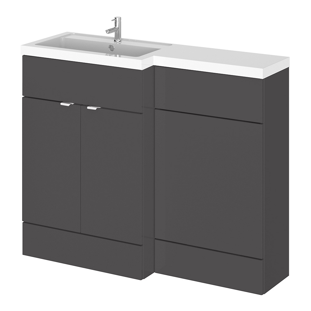 Hudson Reed Fusion 1100mm Floorstanding Combination Vanity Unit, WC ...