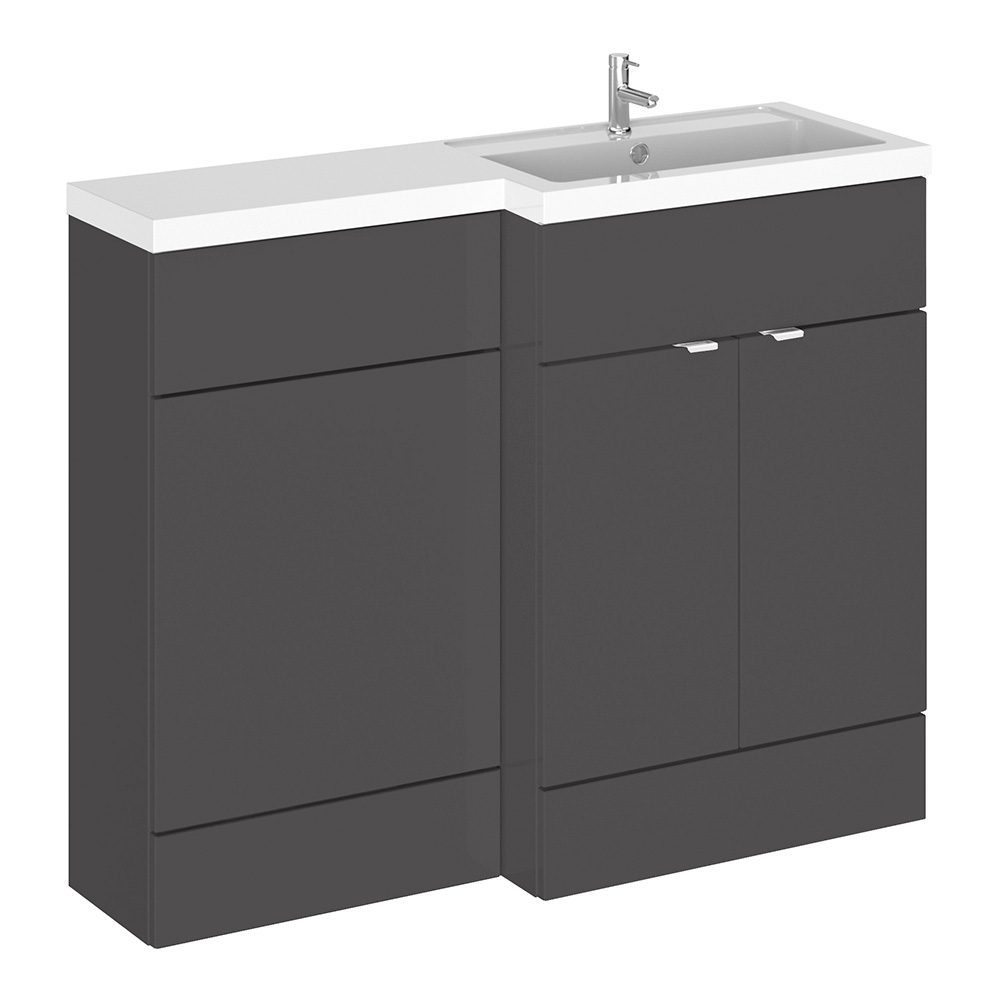 Hudson Reed Fusion 1100mm Floorstanding Combination Vanity Unit, WC ...