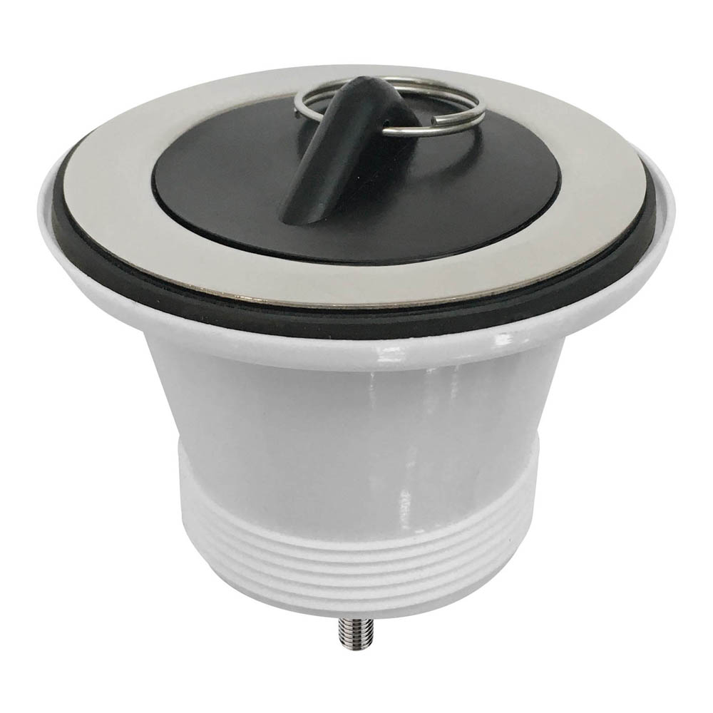 Nuie 90mm Cleaner Sink Waste with Plug - Chrome & Black - CSW301 ...