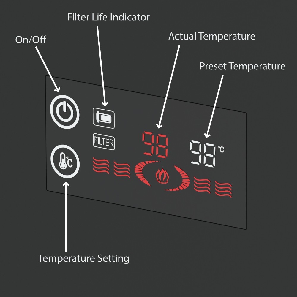 Mayfair Brushed Brass 4-in-1 Instant Boiling Hot Water Knurl Design Kitchen Tap - Complete Kit ...