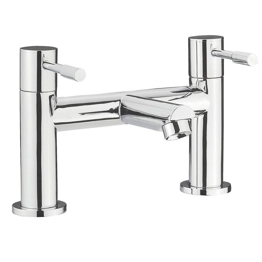 Soho Chrome Deck Mounted Bath Tap - Modern Rounded Design - MBT22C ...