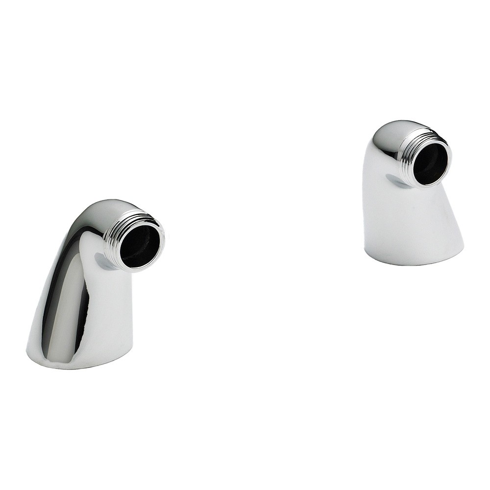 Round Deck Mounting Bath Tap Legs - Chrome - BTL1C | Bathroom House