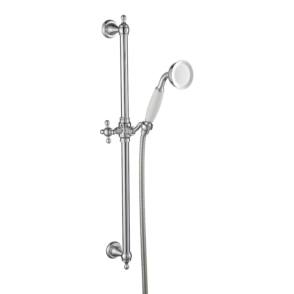 Traditional Chrome Shower Slider Rail Kit - TSRS1K | Bathroom House