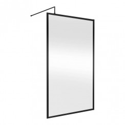 Hudson Reed Black Full Outer Frame Wetroom Screens 8mm Glass | Bathroom House