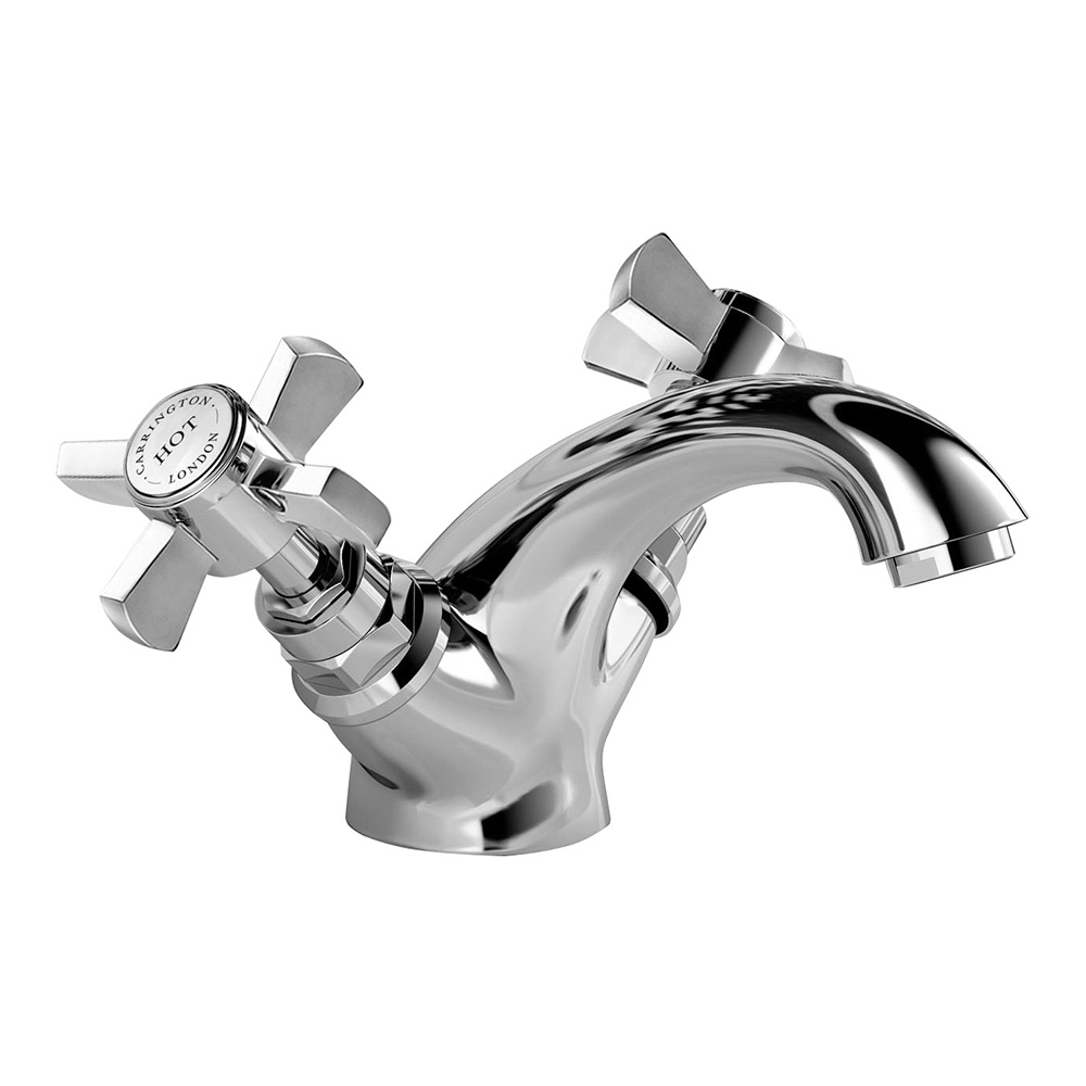 Duke Traditional Chrome Deck Mounted Mono Basin Mixer Tap - TBT25C ...