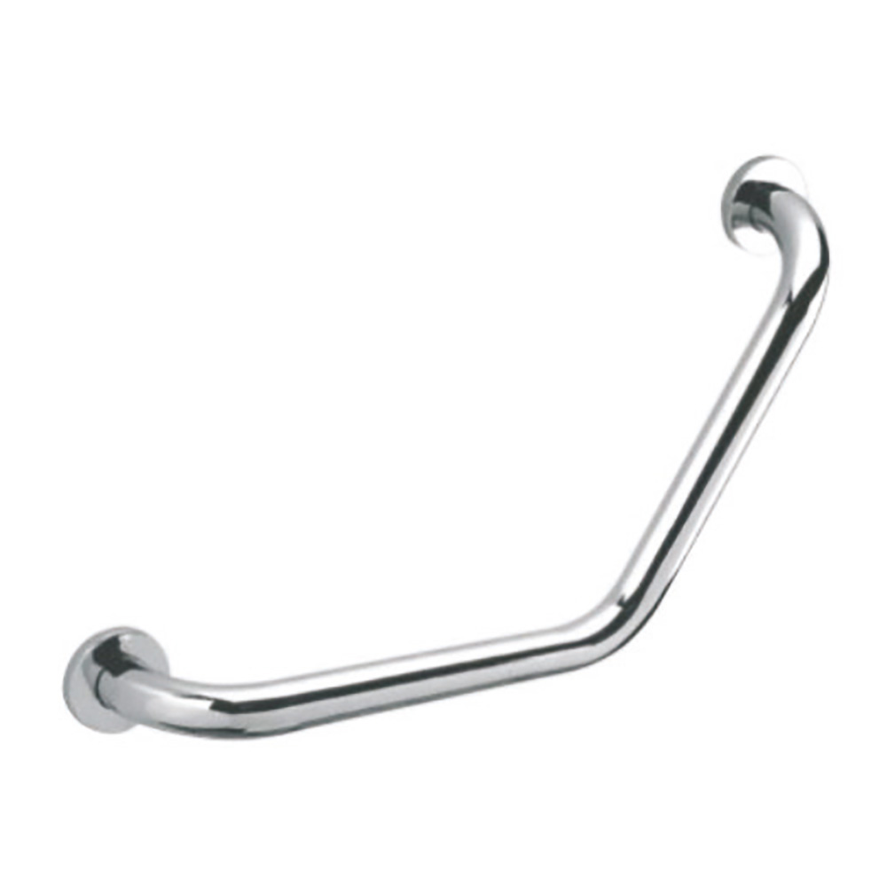 Chrome Angled Grab Bar Rail - GR2C | Bathroom House