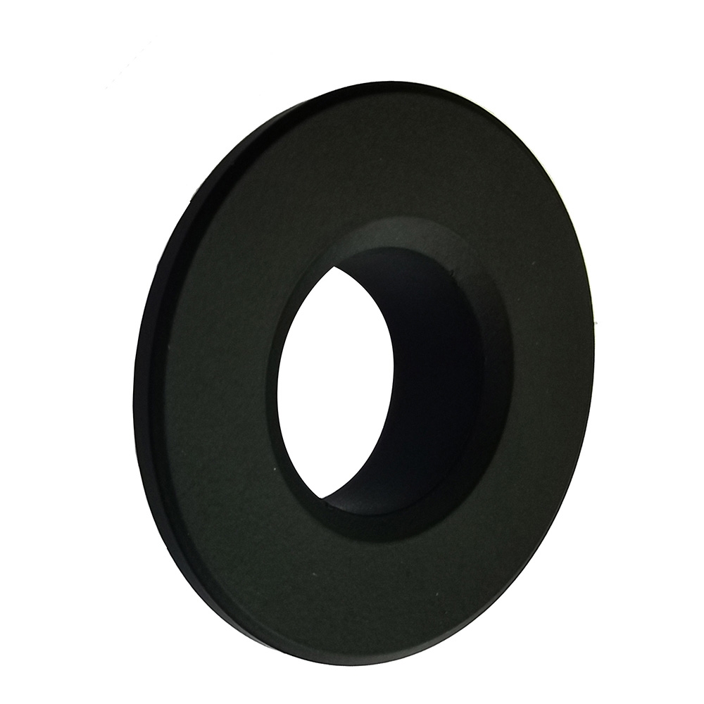 Matt Black Basin Overflow Round Cover Insert - BO1K | Bathroom House