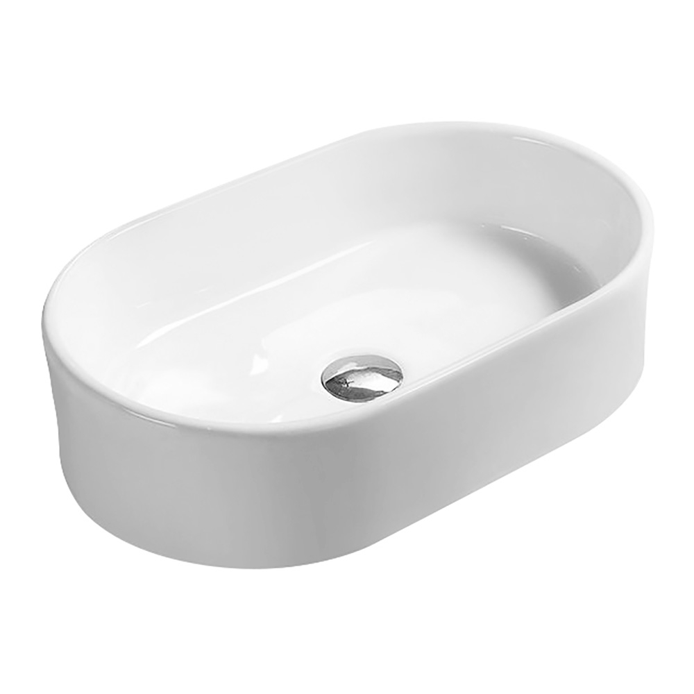 Hudson Reed 565mm Rounded Countertop Vessel Basin - NBV169 | Bathroom House