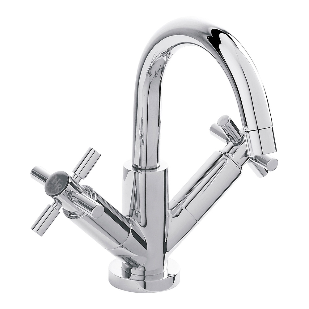 Hudson Reed Tec Crosshead Deck Mounted Mono Basin Mixer Tap - Chrome ...